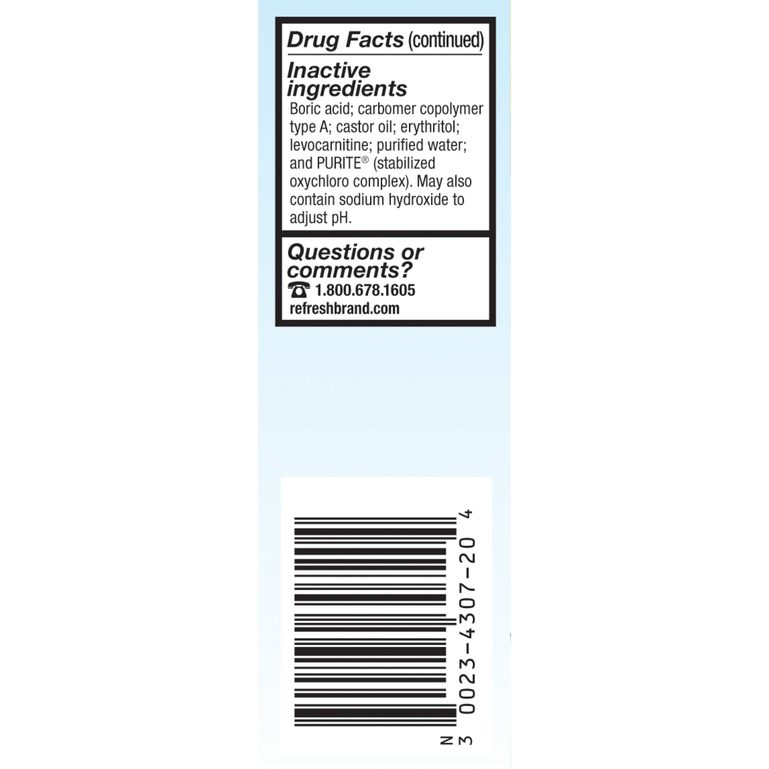 REFRESH OPTIVE® ADVANCED Lubricant Eye Drops