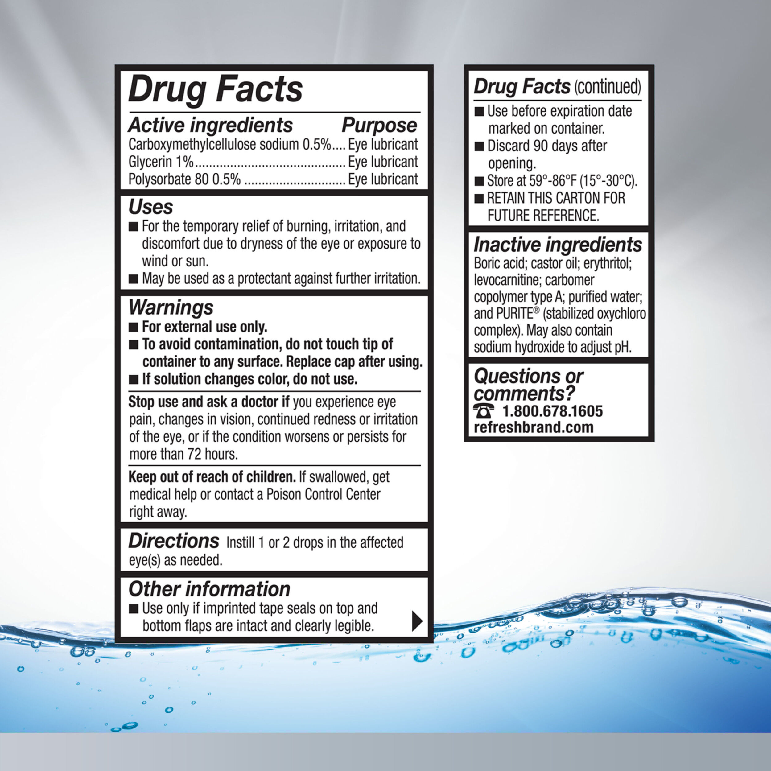 REFRESH OPTIVE® ADVANCED Lubricant Eye Drops