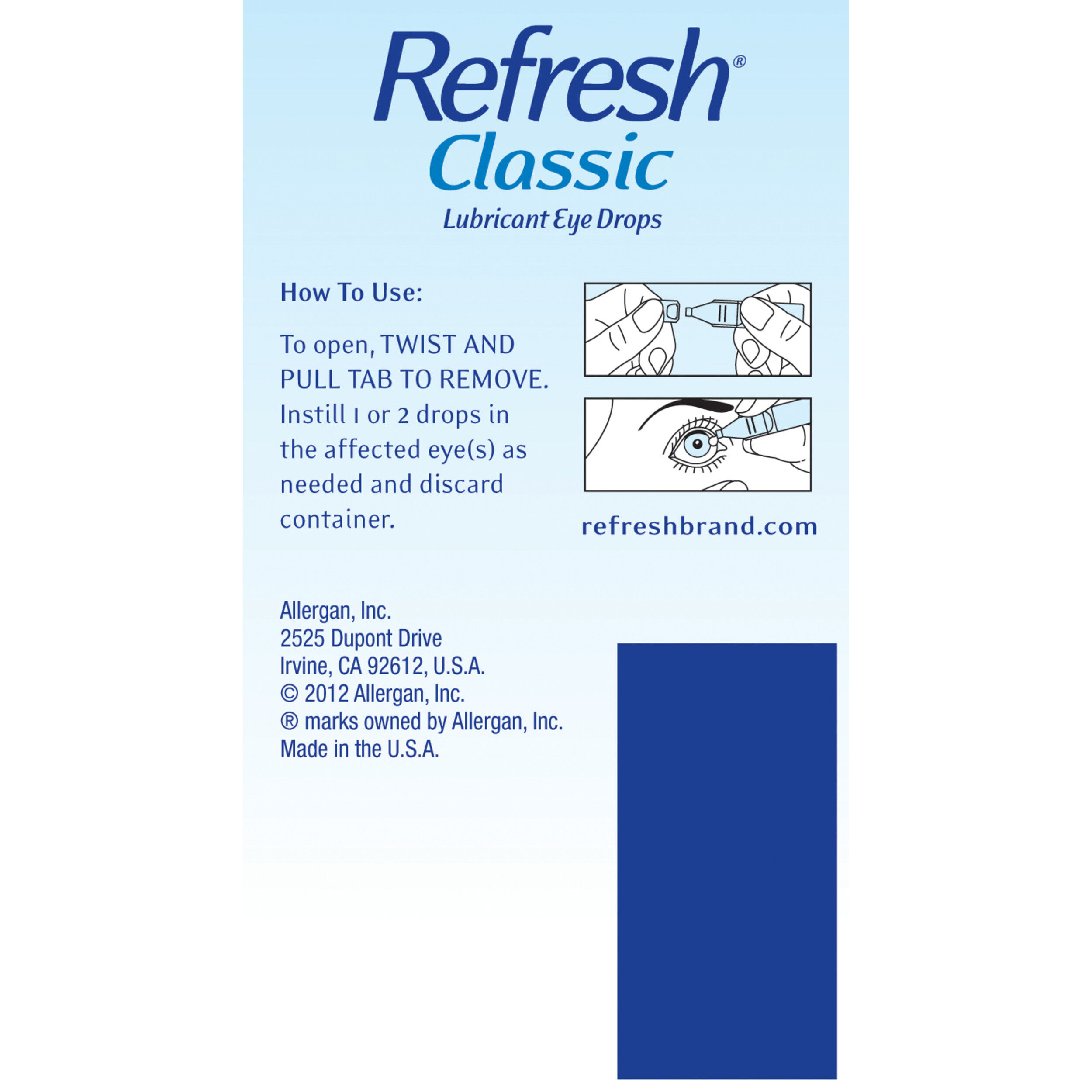 REFRESH® CLASSIC Lubricant Eye Drops