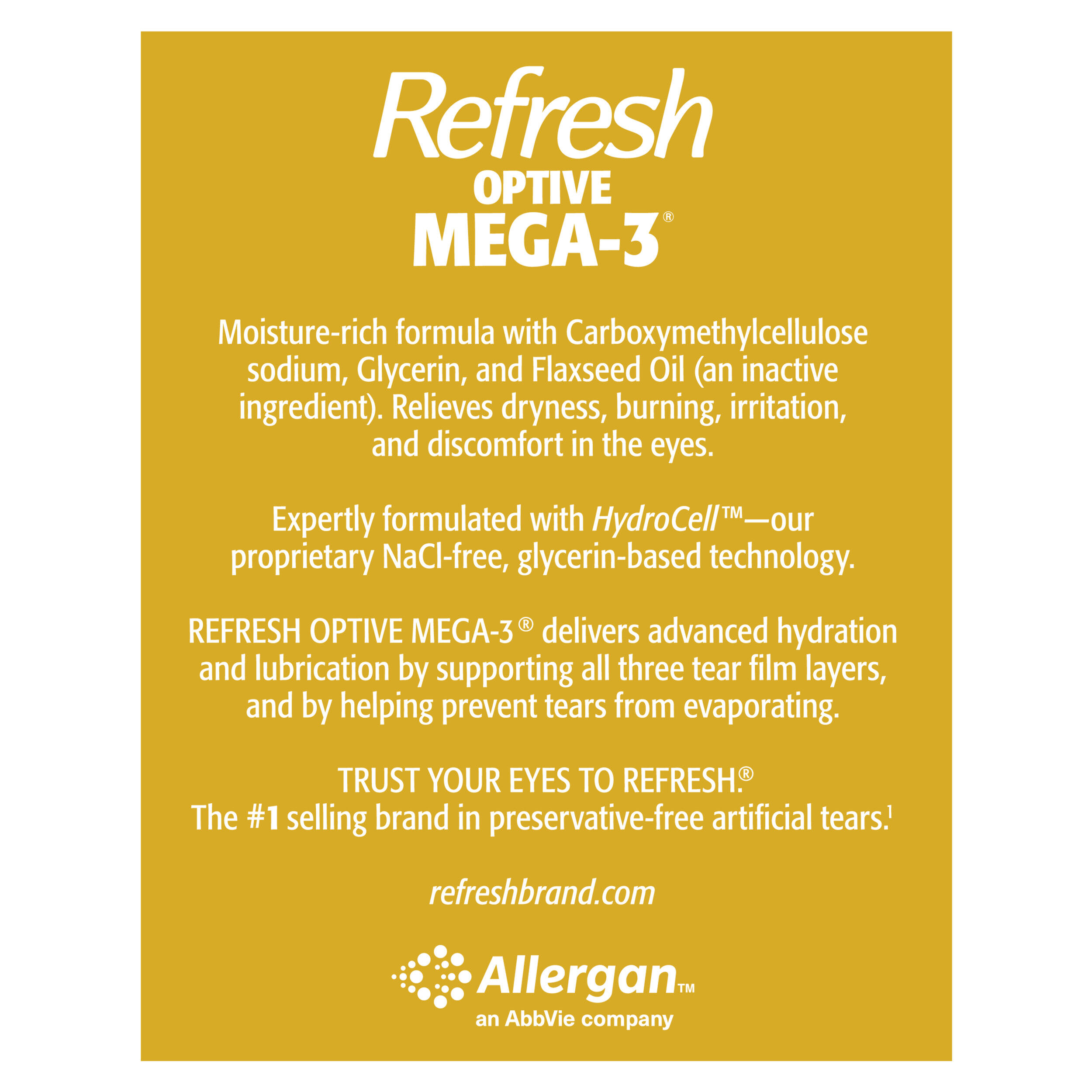 REFRESH OPTIVE MEGA-3® Lubricant Eye Drops