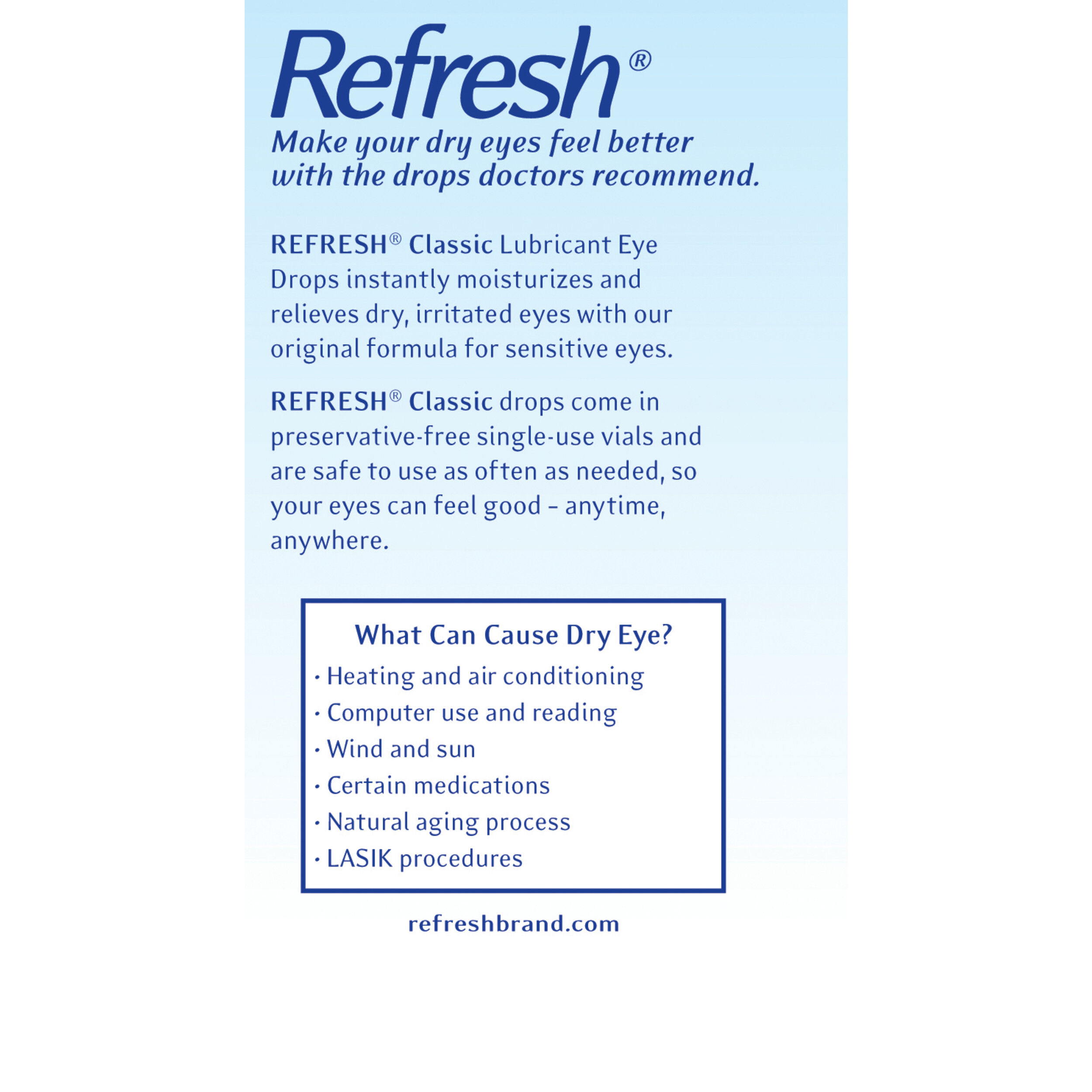 REFRESH® CLASSIC Lubricant Eye Drops