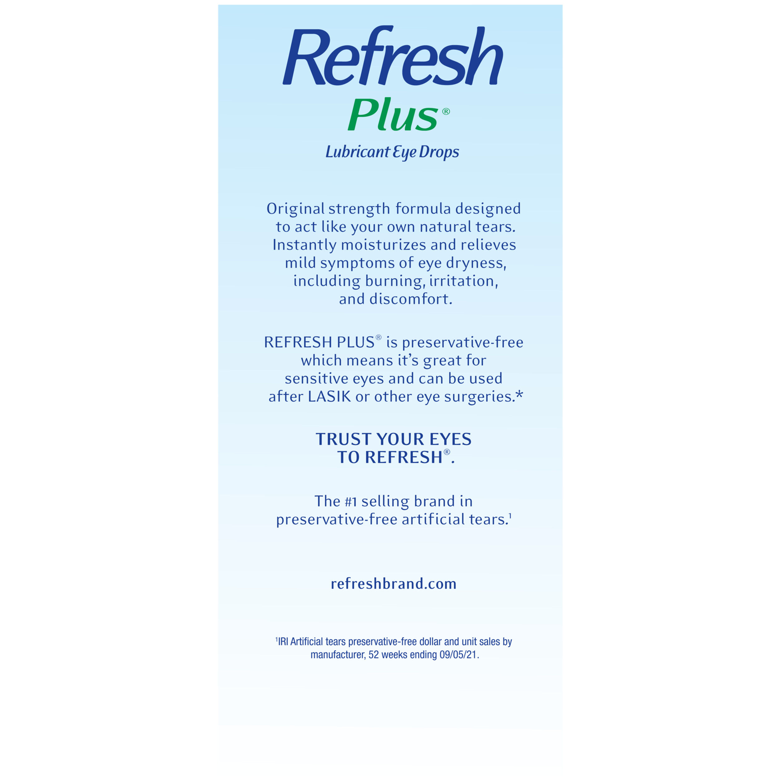 REFRESH PLUS® Lubricant Eye Drops