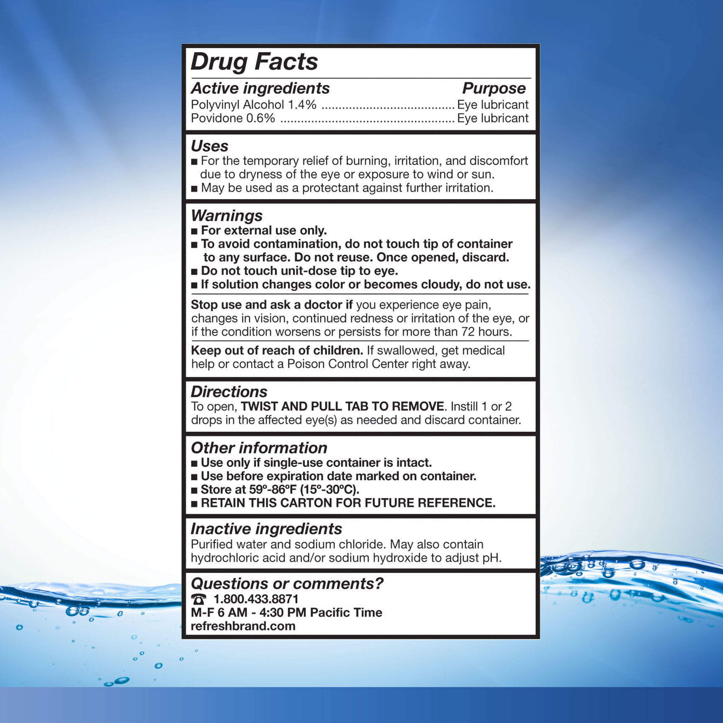 REFRESH® CLASSIC Lubricant Eye Drops